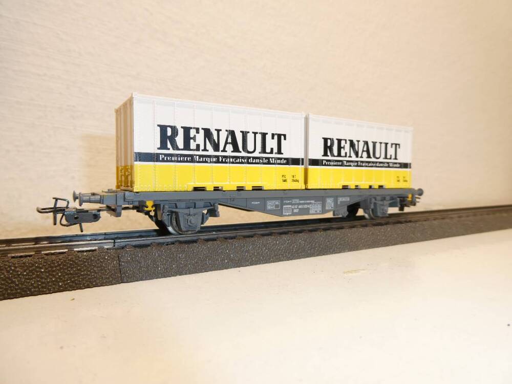 Märklin Güterwagen SNCF 033-4 Container Renault H0 4767 - morgart1315 ...